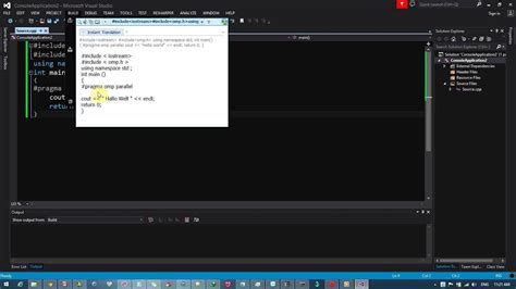 Enable OpenMP In Visual Studio 2013 YouTube