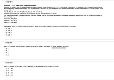 solved question 3questions 3 5 ﻿are based on the following