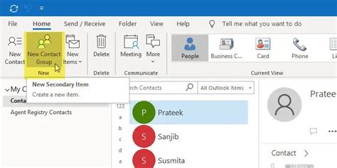 Comment créer un groupe de contacts dans Outlook et envoyer des e mails