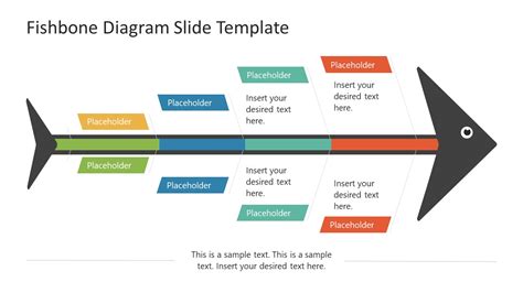 Flat Fishbone Diagram For Powerpoint Slidemodel Within Root Cause