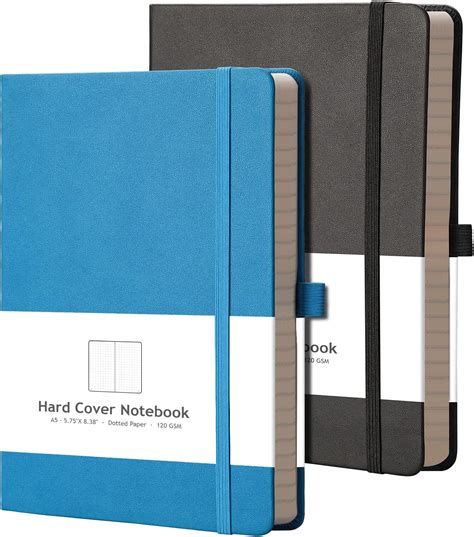 Notizbuch Dotted A Er Pack Punktraster Hardcover Bullet Grid Journal