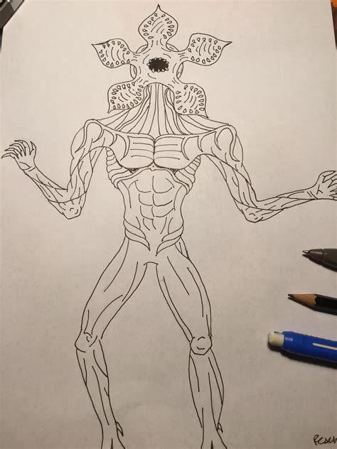Stranger Things Drawing Demogorgon