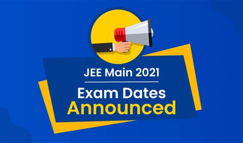 JEE Main 2021 Dates Announced Check All Details Here