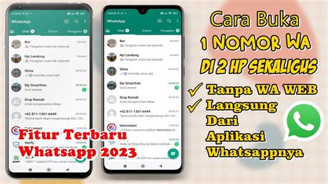Cara Pakai 1 Nomor WhatsApp Di 2 HP Sekaligus Langsung Di Aplikasi