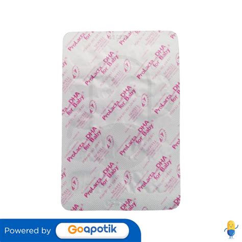 Prolacta With Dha For Baby Strip Kapsul Kegunaan Efek Samping