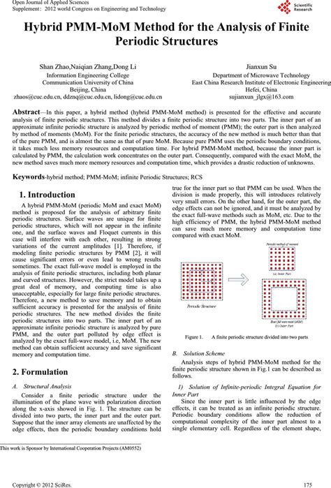 hybrid pmm mom method for the analysis of finite periodic structures