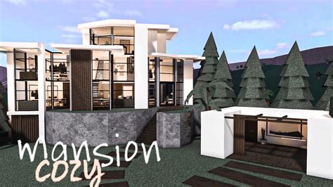 Bloxburg Mansion Hillside Cozy Modern House House Build YouTube
