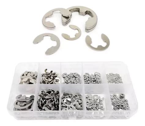 Kit 580 anillos de acero inoxidable para arandelas de contención C