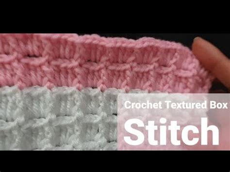 Crochet Textured Box Stitch crochet crocheting easycrochet örgü