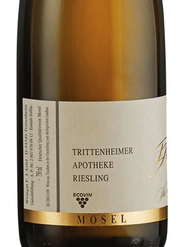 2018 F J Eifel Su Wie Frieja Trittenheimer Apotheke Riesling Vivino US