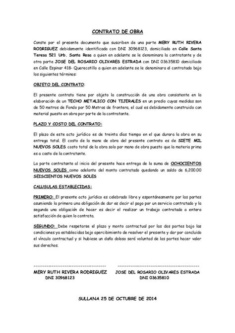 Contrato De Ejecucion De Obra Codigo Civil Actualizado Agosto Hot Sex