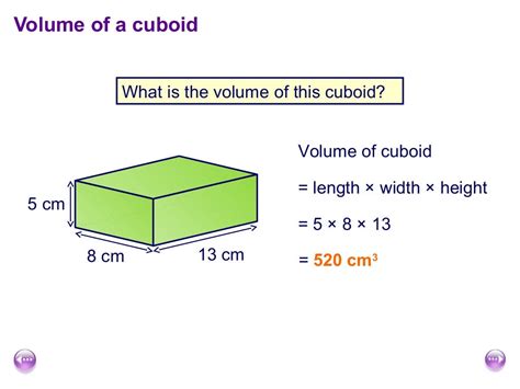 surface area and volume of cuboids