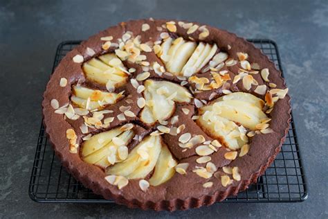 Recette gâteau poires chocolat amande sans beurre et peu sucré