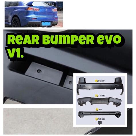 LANCER INSPIRA EVO V1 REAR BUMPER COMPLETE SAFETY BAR Shopee Malaysia