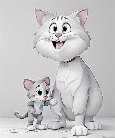 Desenho Infantil Para Colorir Tom E Jerry Foto Premium