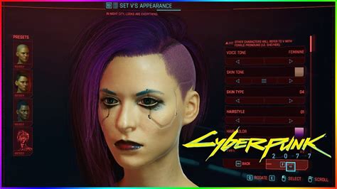 Most Beautiful Female V Character Customization Cyberpunk