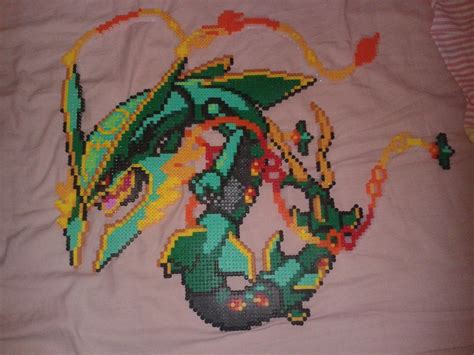 Huge Mega Rayquaza By Jesusclon Pokemon Perler Beads Pokemon Bead