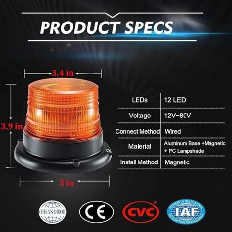 Snapklik Led Strobe Light Emergency Warning Safety Flashing