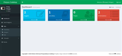 source code sistem informasi perpustakaan dengan codeigniter 3