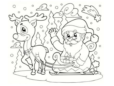 Coloriage Pere Noel gratuit à imprimer