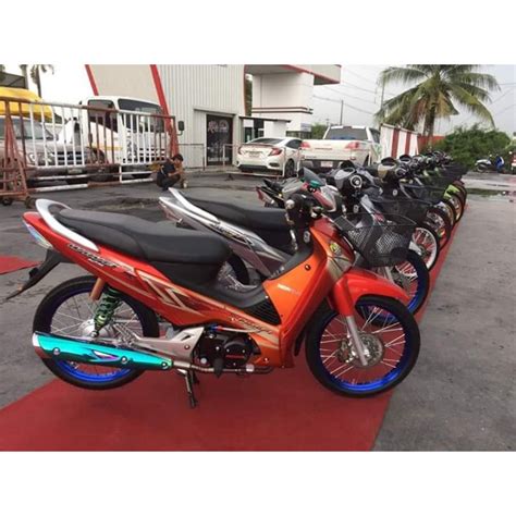 Jual Striping Wave 125i Supra X 125 Orange Indonesia Shopee Indonesia
