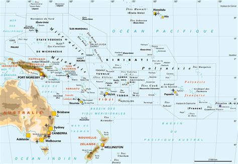 Le peuplement des îles du Pacifique Voyage Carte Plan