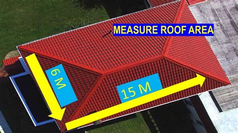 How To Measure Roof Area Hip Roof Estimation Roof Area Youtube