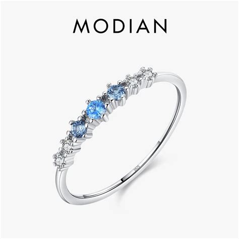 Modian Sterling Silver Proste Wie Owych Moda Cienki Palec Pier Cie