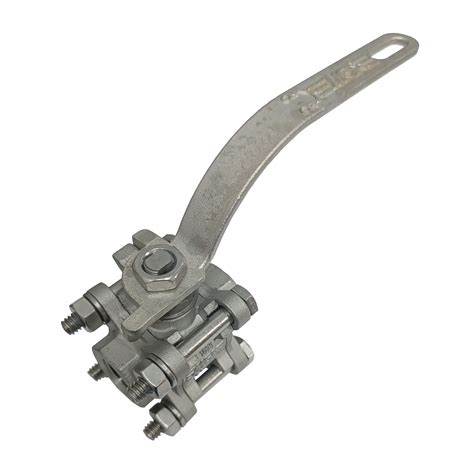 Válvula de Esfera Tripartida 1 4 BSP Passagem Plena Total Inox