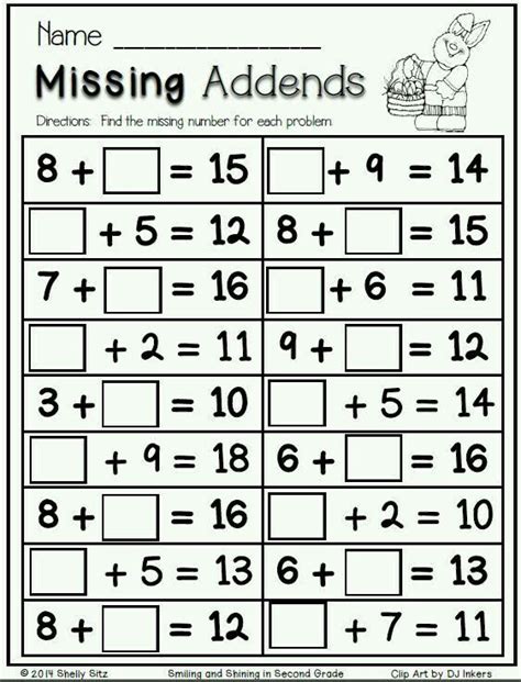 Find The Missing Addends