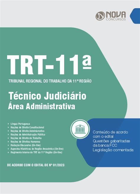 Apostila Trt Em Pdf T Cnico Judici Rio Rea Administrativa