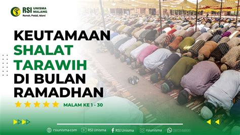 Keutamaan Shalat Tarawih Di Bulan Ramadhan 1444 H