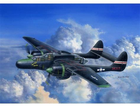 1 48 Northrop P 61C Black Widow Model Kit Aircraft Art Wwii Aircraft