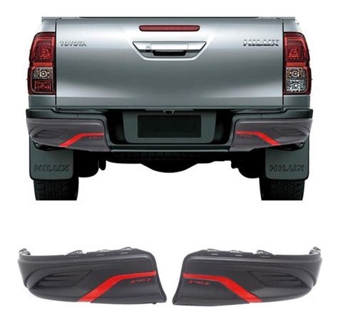 Molduras Plasticas Defensa Trasera Trd Toyota Hilux 16 2020 Meses Sin