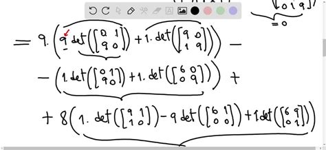 solved find the determinant for the given matrix a in two ways by using cofactor expansion
