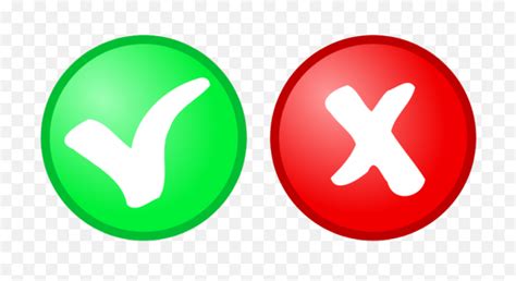 Tick And Cross Emoji Images And Photos Finder
