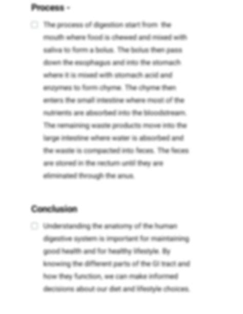 SOLUTION Digestive System Studypool