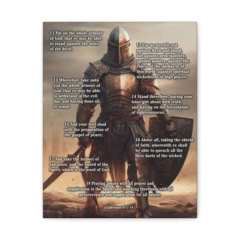 Scripture Walls Armour Of God Ephesians Standing Warrior