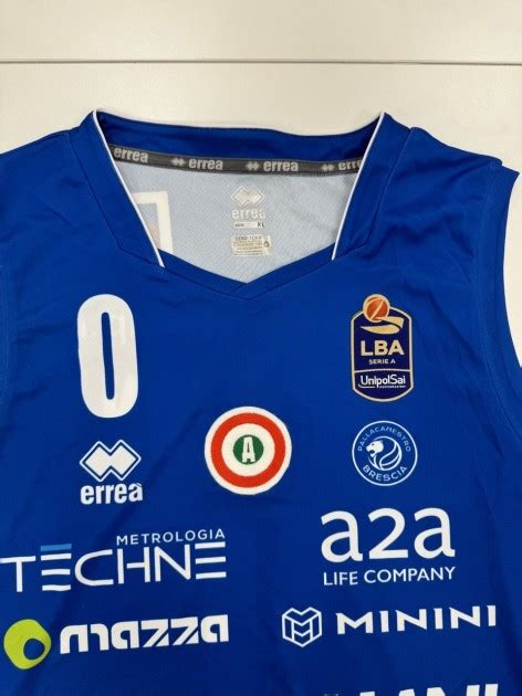 Signed Match Kit Semaj Christon Germani Brescia Vs Olimpia Milano 2024