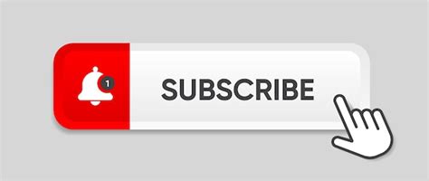 Premium Vector Subscribe Button Bell Notification Icon Button And