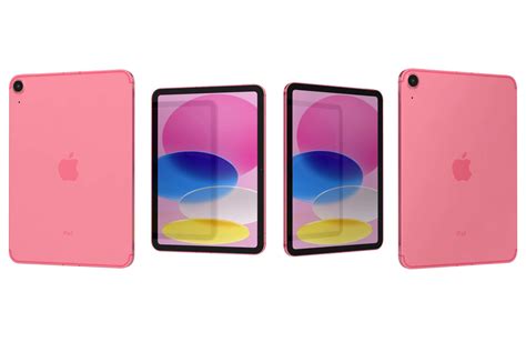 Apple IPad 2022 10th Gen WiFi Cellular Pink 3D Model By Rever Art