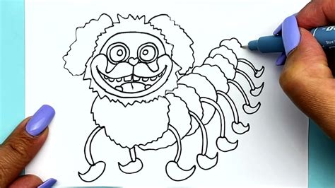 How To Draw PJ PUG A PILLAR Poppy Playtime Chapter 2 Drawing With A