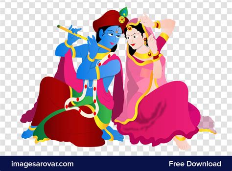 Radha Krishna Vector Png Image Sarovar Free Vectors Illustrations
