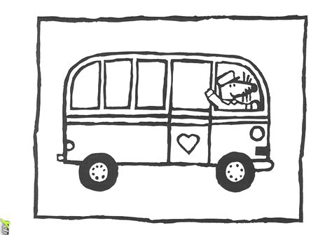 Dessins Gratuits à Colorier Coloriage Bus Enfant à imprimer