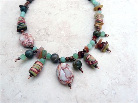 Stone Age Necklace Detail Few Beads Handmade An Lan Flickr
