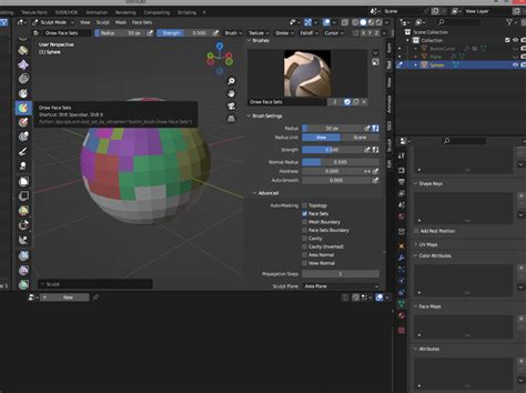 Generate Color ID Map From Vertex Groups Face Maps Materials And