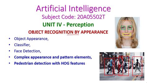 object recognition by appearance artificial intelligence 20a05502t unit 4 perception youtube