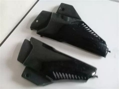 Par De Tampa Lateral Sundown Hunter 125 Cor Preta Riscos