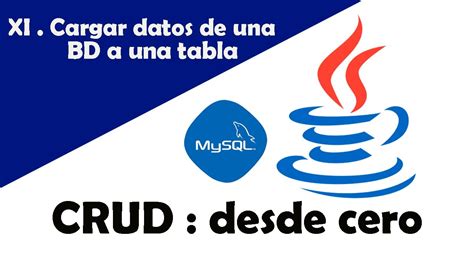 curso de java y mysql 11 ii cargar datos de una tabla de una base de datos a una tabla en java