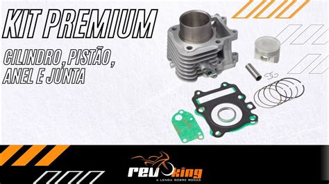 Kit Premium c Cilindro Pistão Junta Anel Rik YouTube